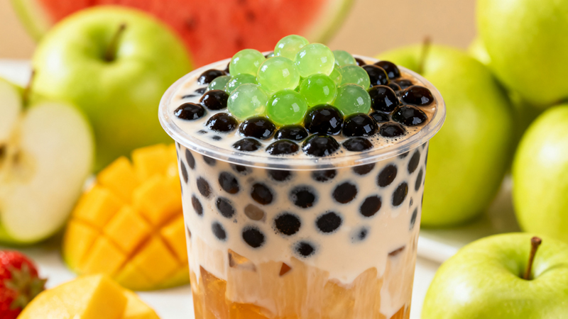 Creamy Apple Yogurt Popping Boba – Premium Fruit Boba Pearls for Milk ...